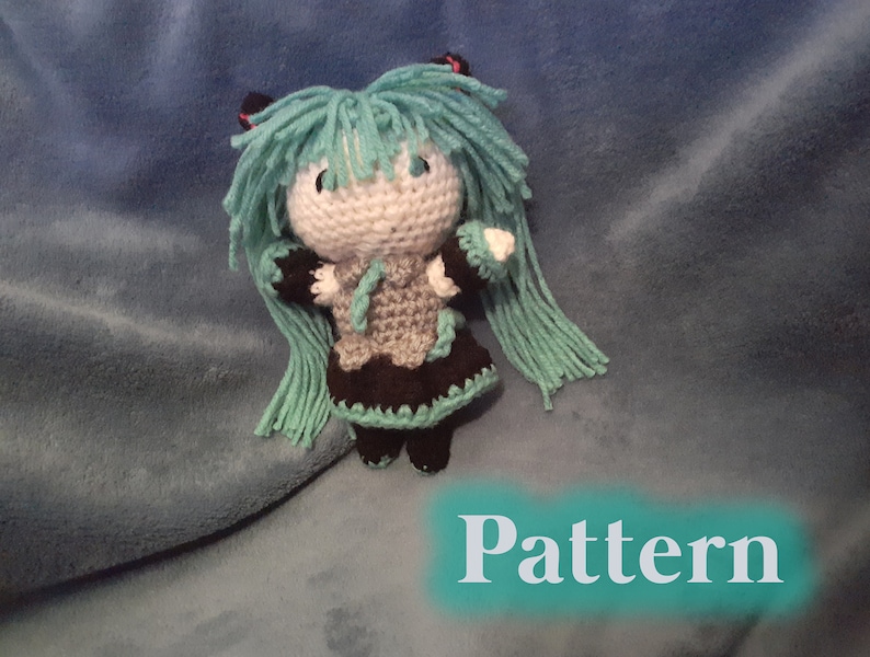 Crochet Pattern Hatsune Miku Classic | Etsy