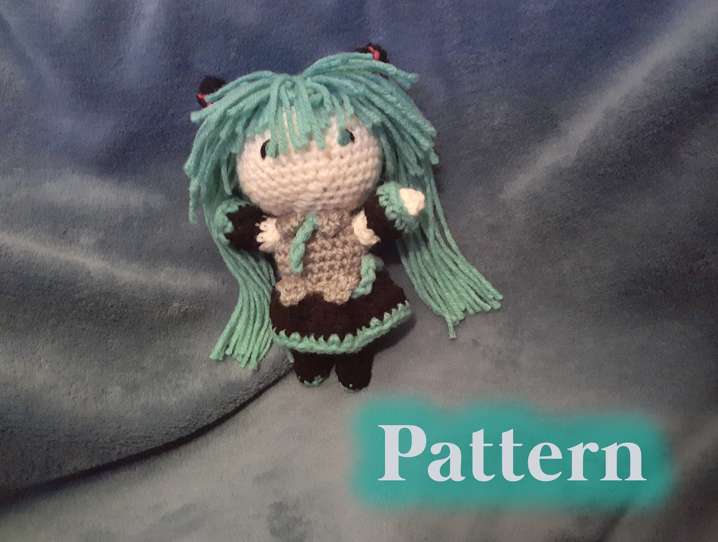 Crochet Pattern Hatsune Miku Classic | Etsy