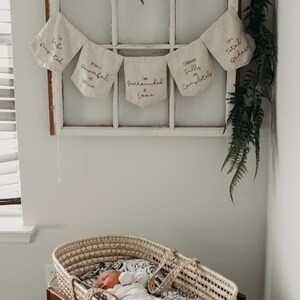 Custom Birth Affirmation Banner Flags - Hand Embroidered - Etsy