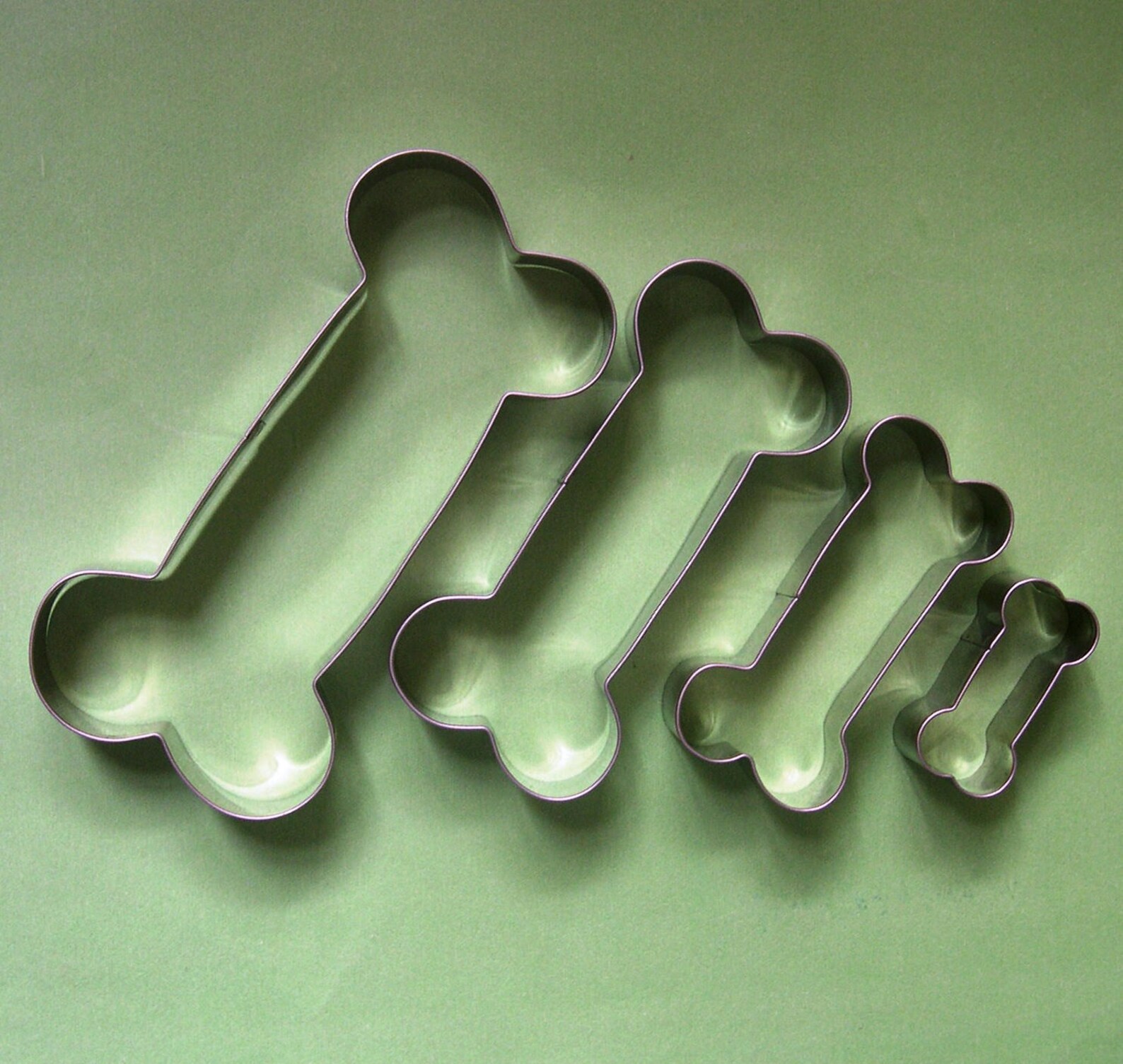Cookie Cutter Set Dog Bone - 4 Dog Bone 4 Footprint 3 Round Biscuit ...