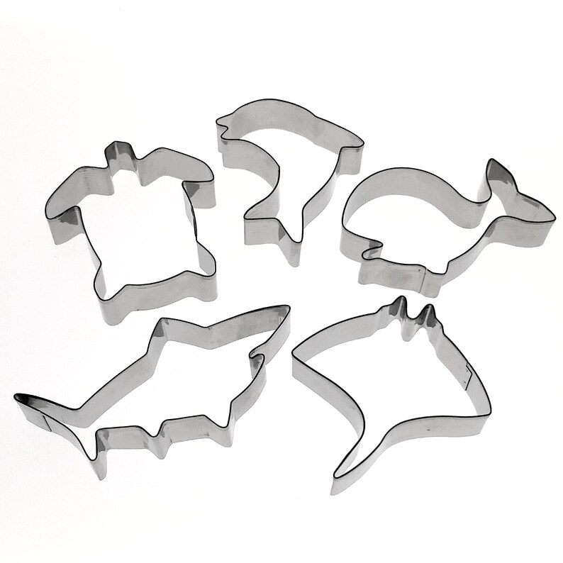 Ocean Sea Creature Cookie Cutter Shark Whale Dolphin Sea - Etsy