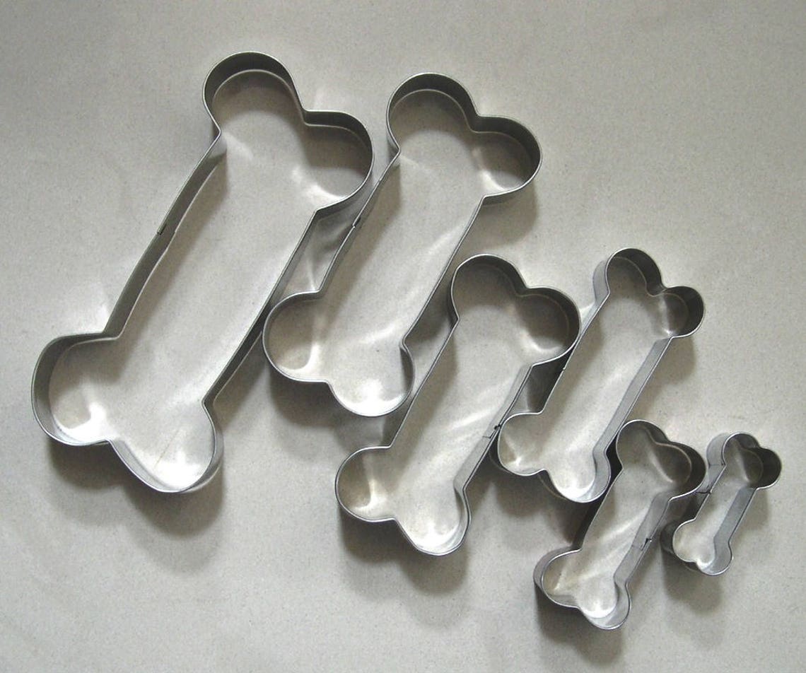 6 Size Dog bone Cookie Cutter Set Fondant Pastry Biscuit | Etsy