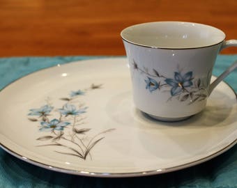 Blue floral china | Etsy