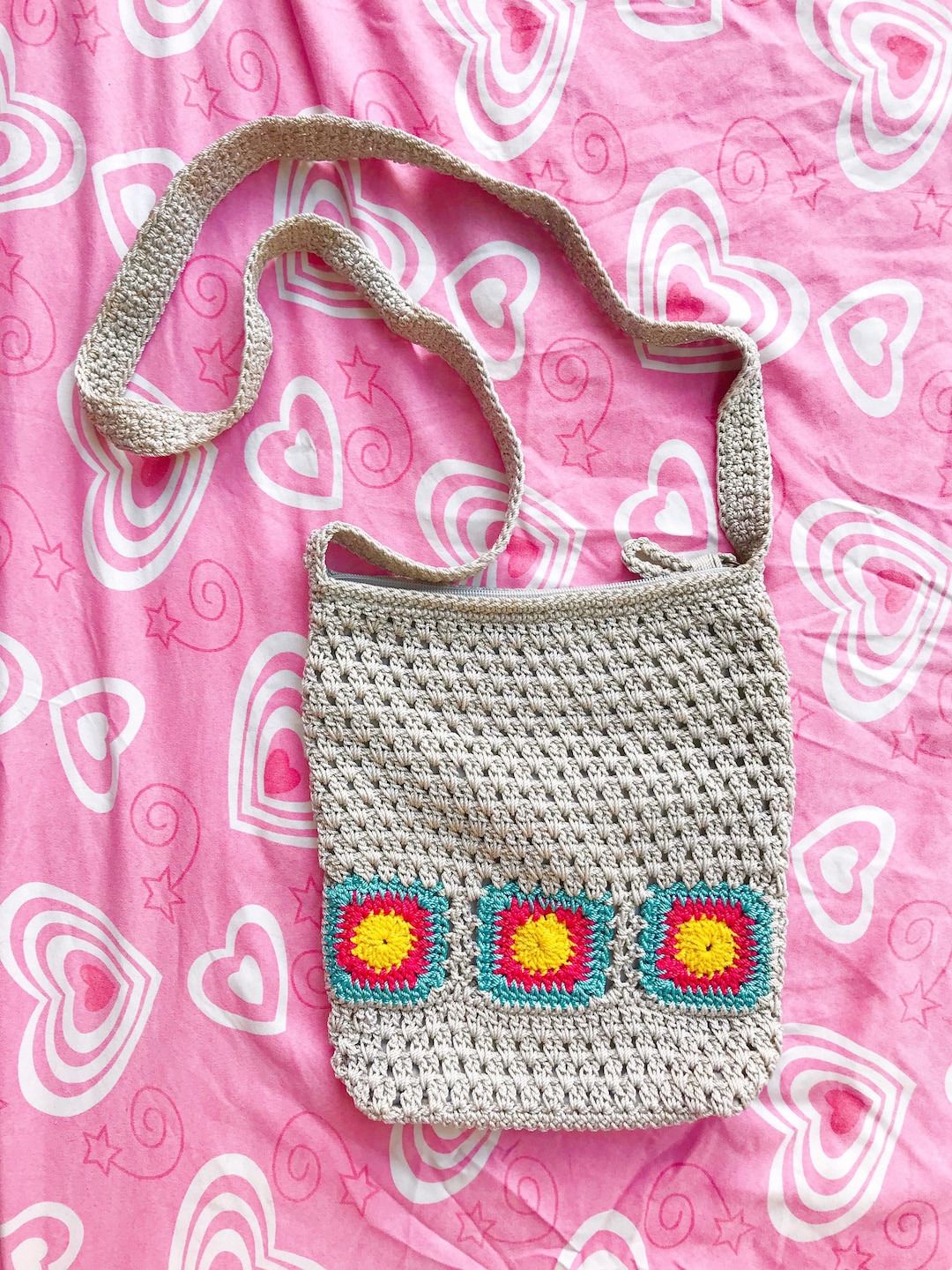 90s 2000s Y2K MUDD Clothing Crochet Woven Bag Purse Satchel - Etsy