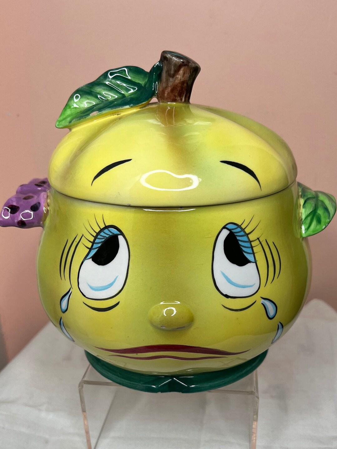 HTF PY MIYAO Japan Anthropomorphic Crying Pear Cookie Jar - Etsy