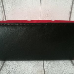 Large Black Faux Leather and Red Polka Dot Wallet Purse, Gifts for Her ...