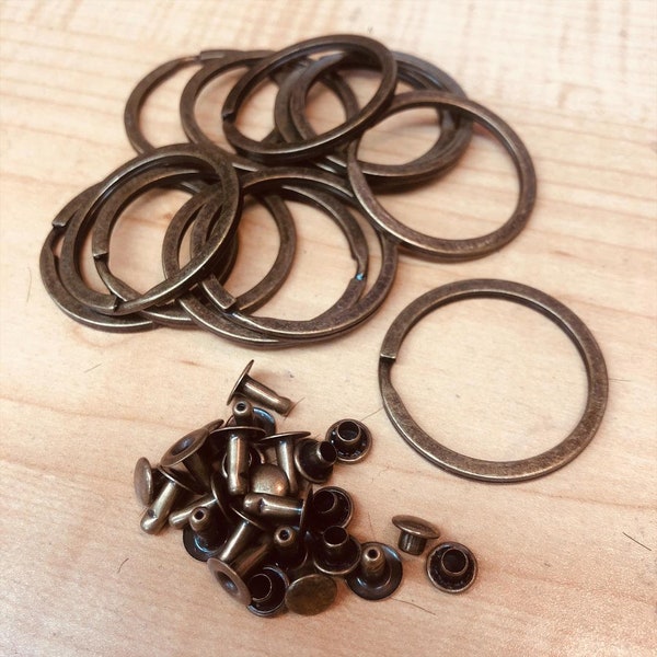 Antique Brass Rivets - Etsy