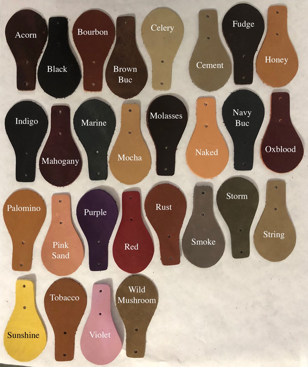 Leather Prepunched Keychain Blanks, Keychain Fobs, 1 Dozen, Will Refund ...