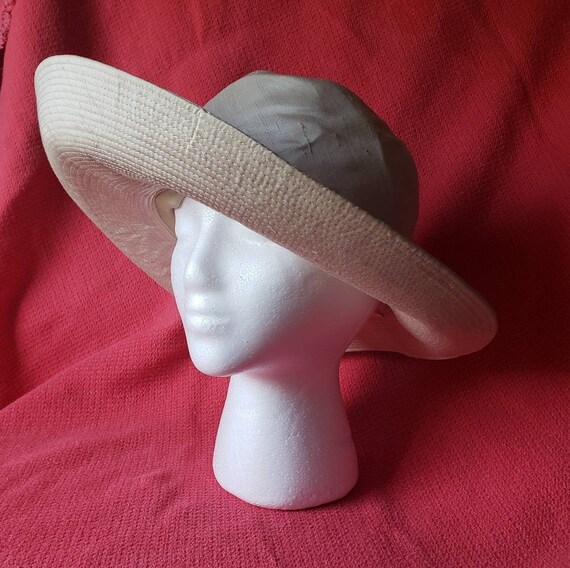 2 Vintage Beach Hats 1 Navy Blue 1 Ivory Vintage Hat | Etsy