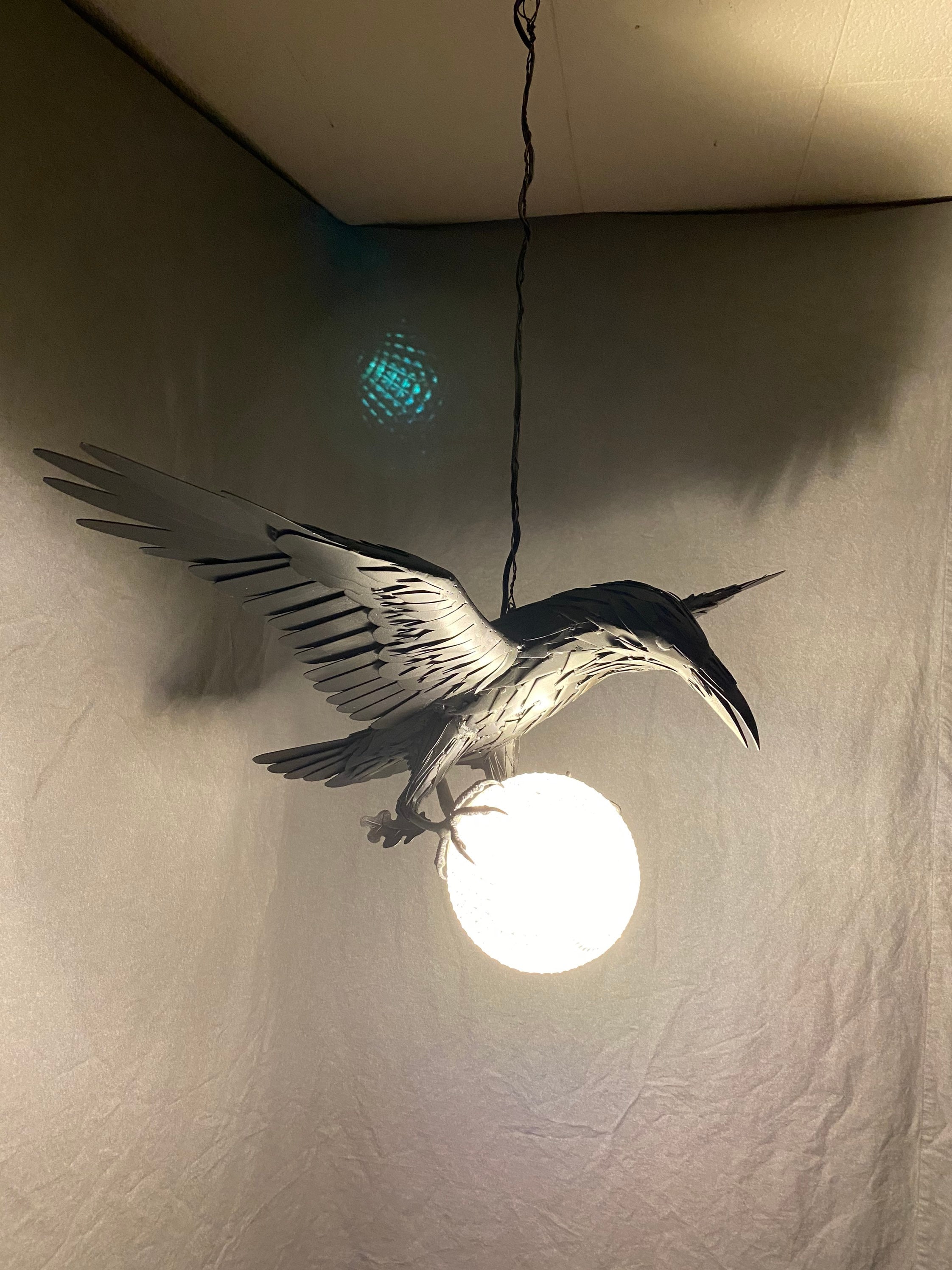 Raven Lamp Sculpture | Etsy