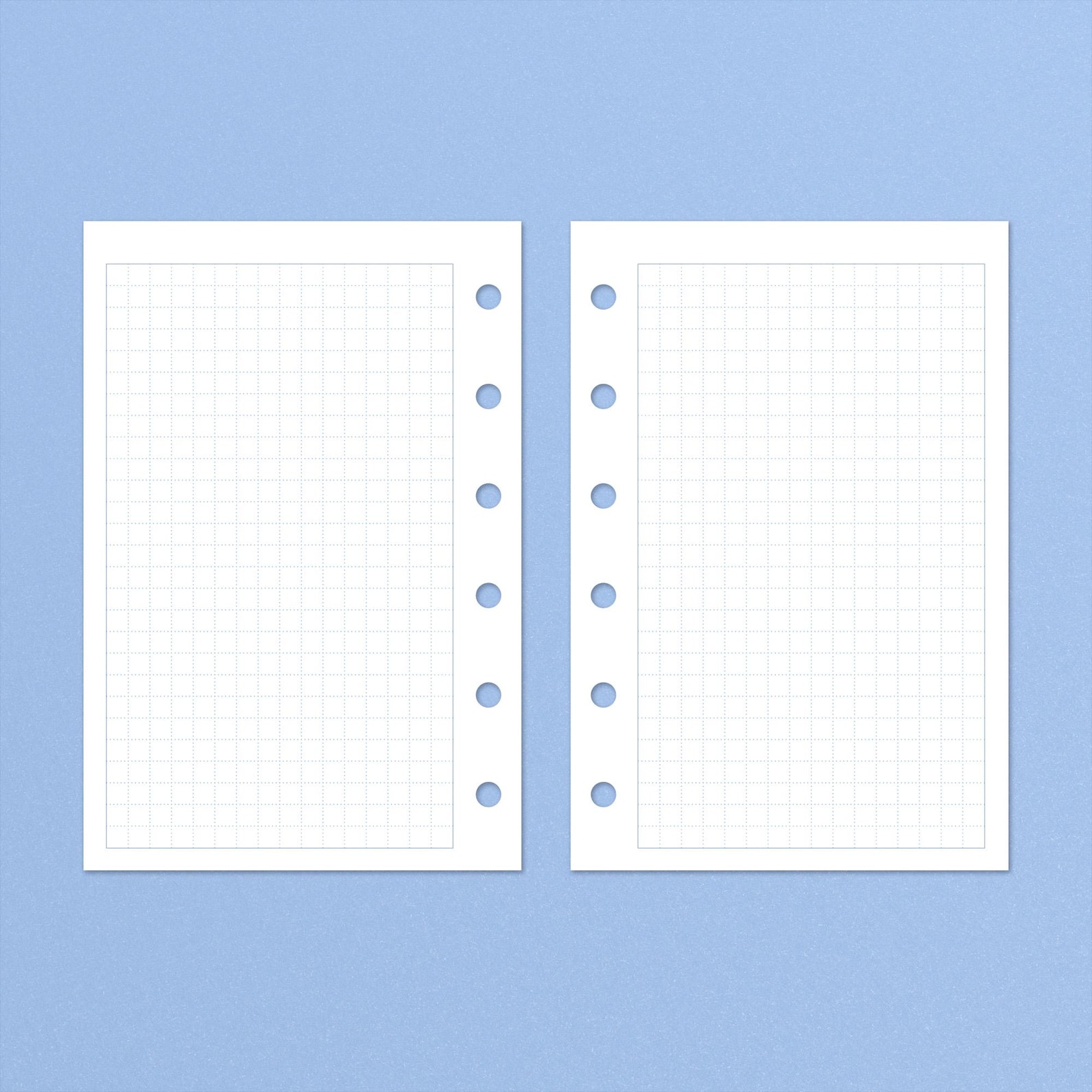 Note Pocket Rings Printable Planner Inserts | Four Colors | Dot Grid ...