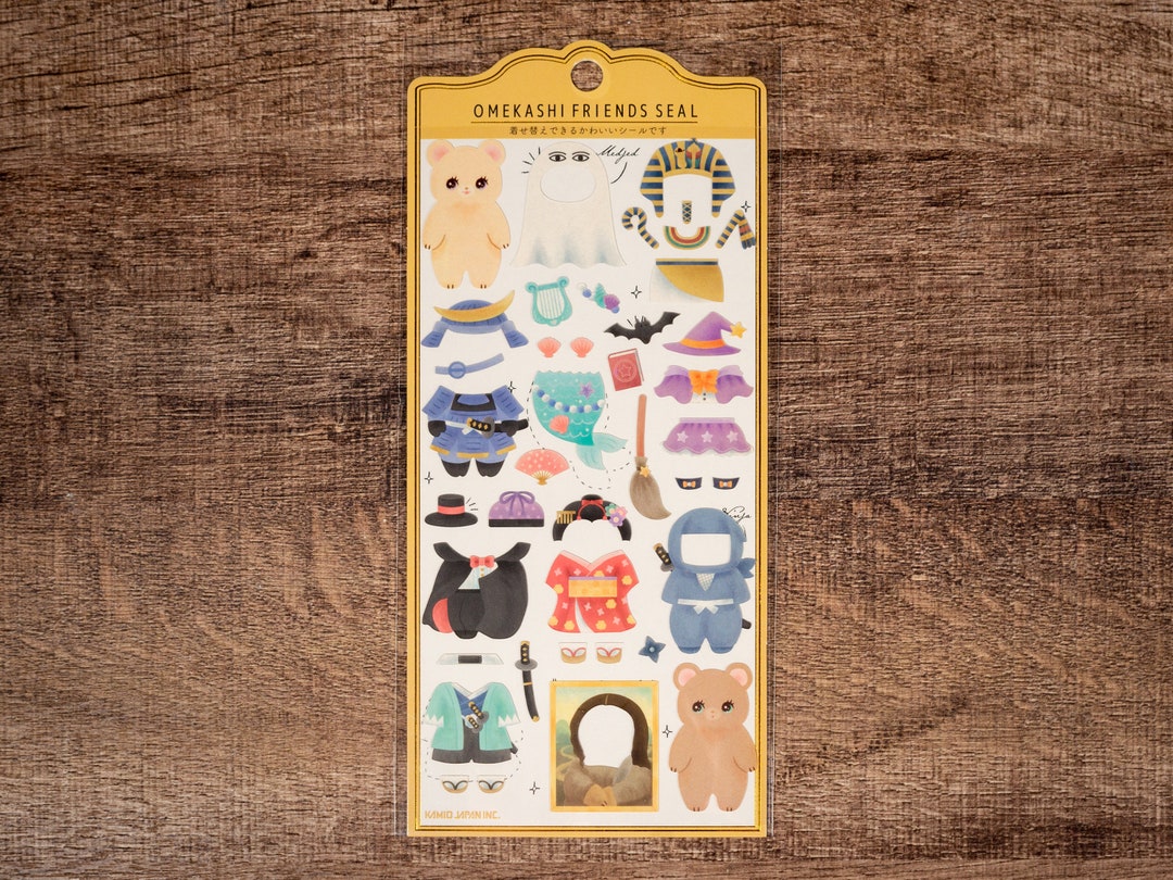 Kamio Japan Omekashi Freinds Sticker Series Funny - Etsy
