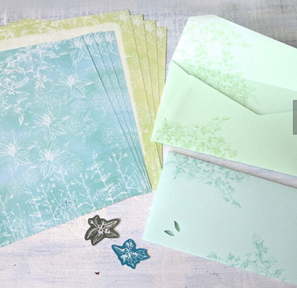 Japanese Letter Paper Artist Design Mocolier Botanical - Etsy UK