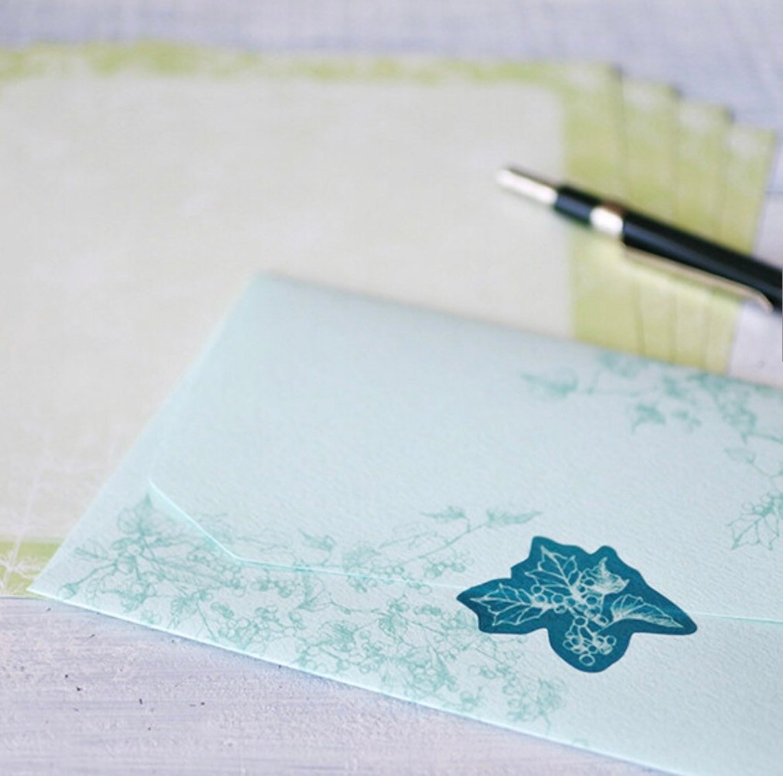 Japanese Letter Paper Artist Design Mocolier Botanical - Etsy UK