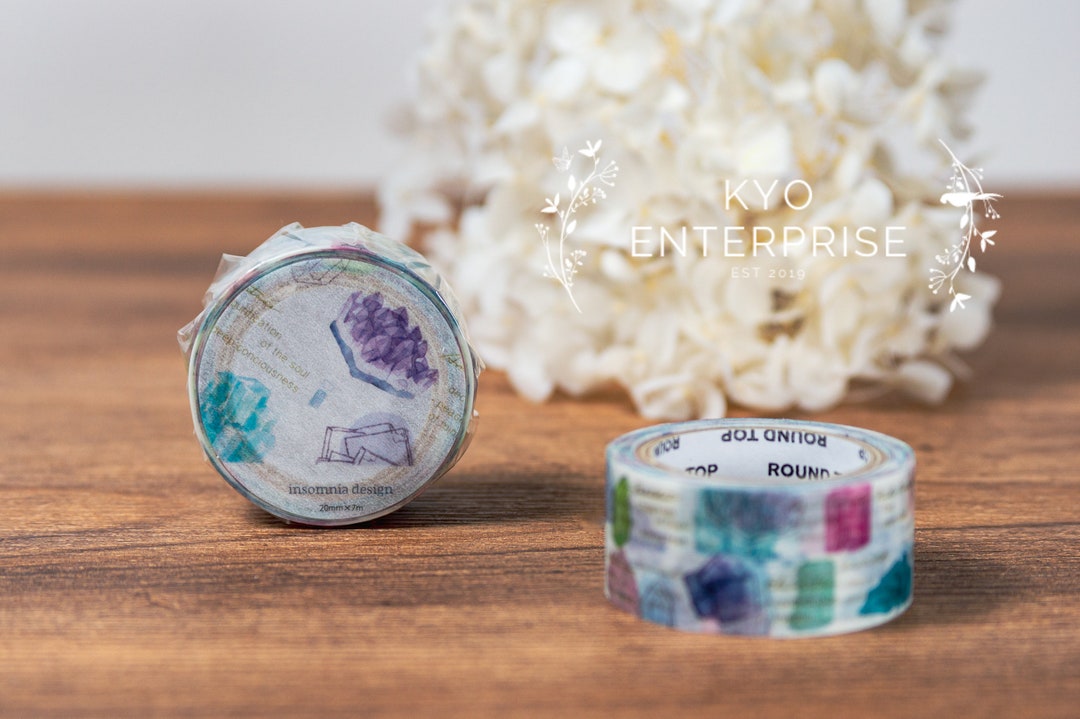 Round Top Insomnia Design Series Washi Tape Mineral - Etsy.de