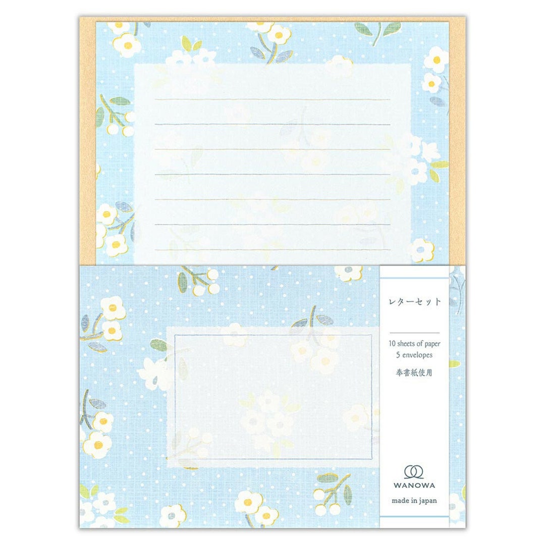 NB Wanowa Series B6 Japanese Letter Writing Set Little Flower Set of 5 ...
