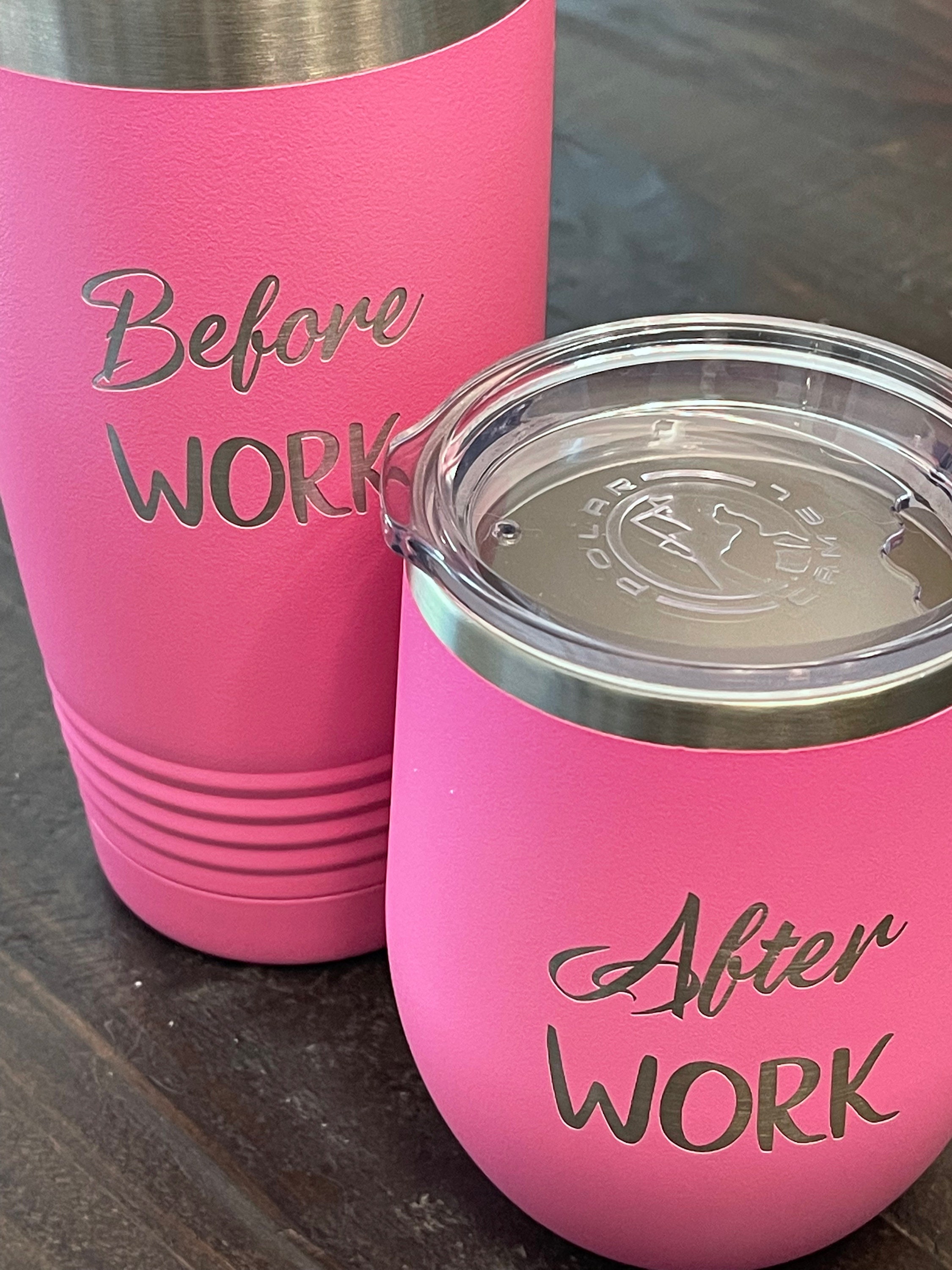 Before and After Work Coffee and Wine Cups - Etsy