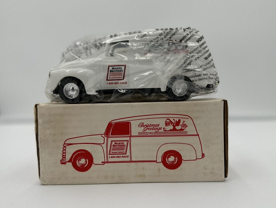 ERTL 1950 Martel Bros Racing Panel Truck Bank Christmas Greetings 1992 ...