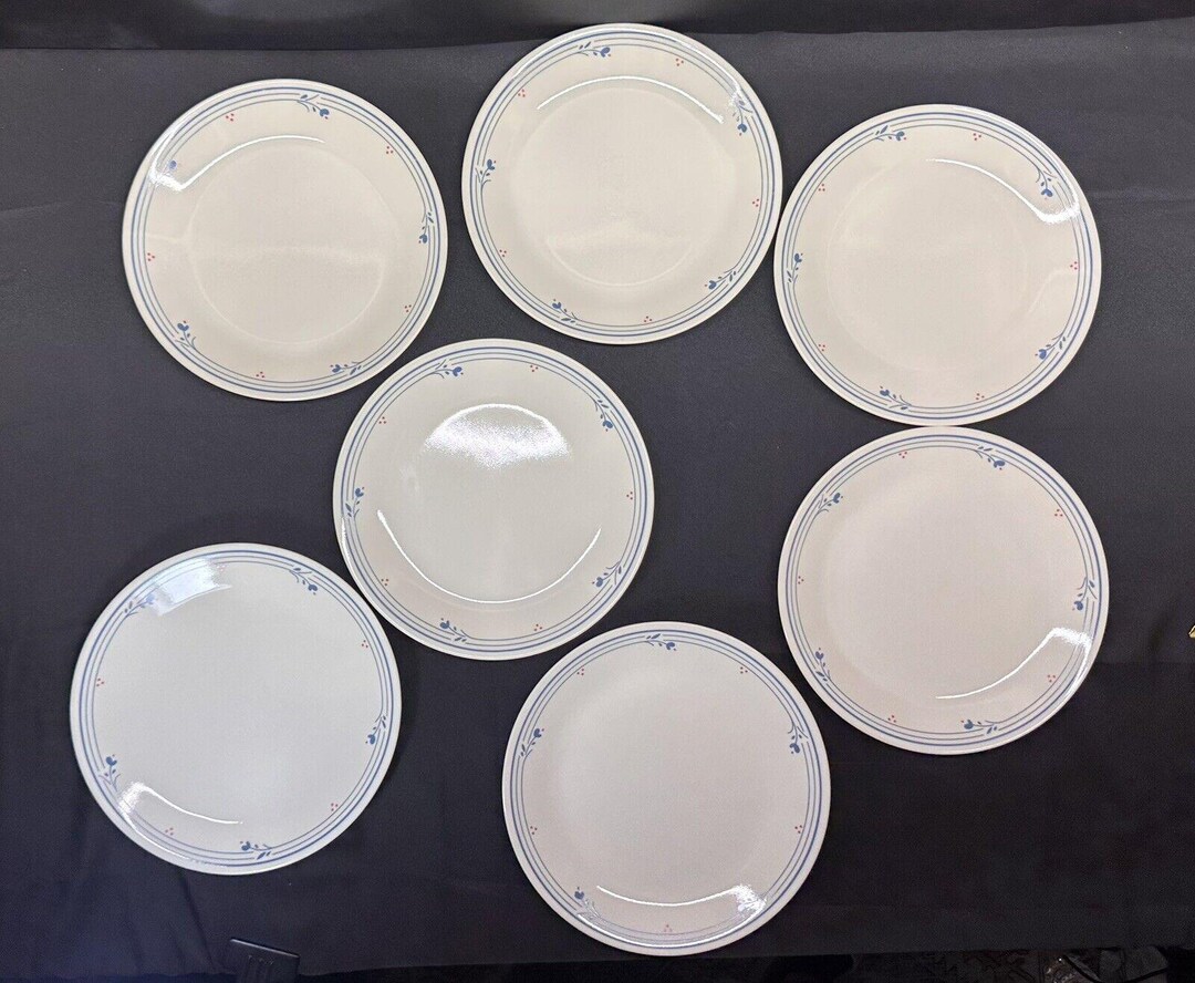 Corelle Country Violets Set of 7 Floral Dinner Plates 10 1/4 USA - Etsy