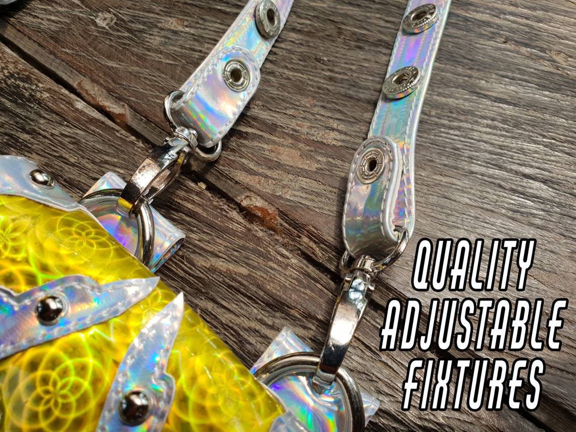 Pocket Holsters silver and Gold Holographic Leather Vegan - Etsy