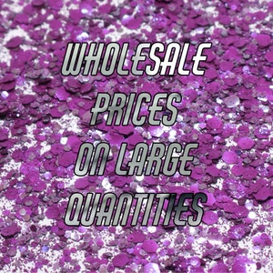 SUPER PURPLE BIO Glitter - Mix of All Sizes and Purples - Biodegradable ...