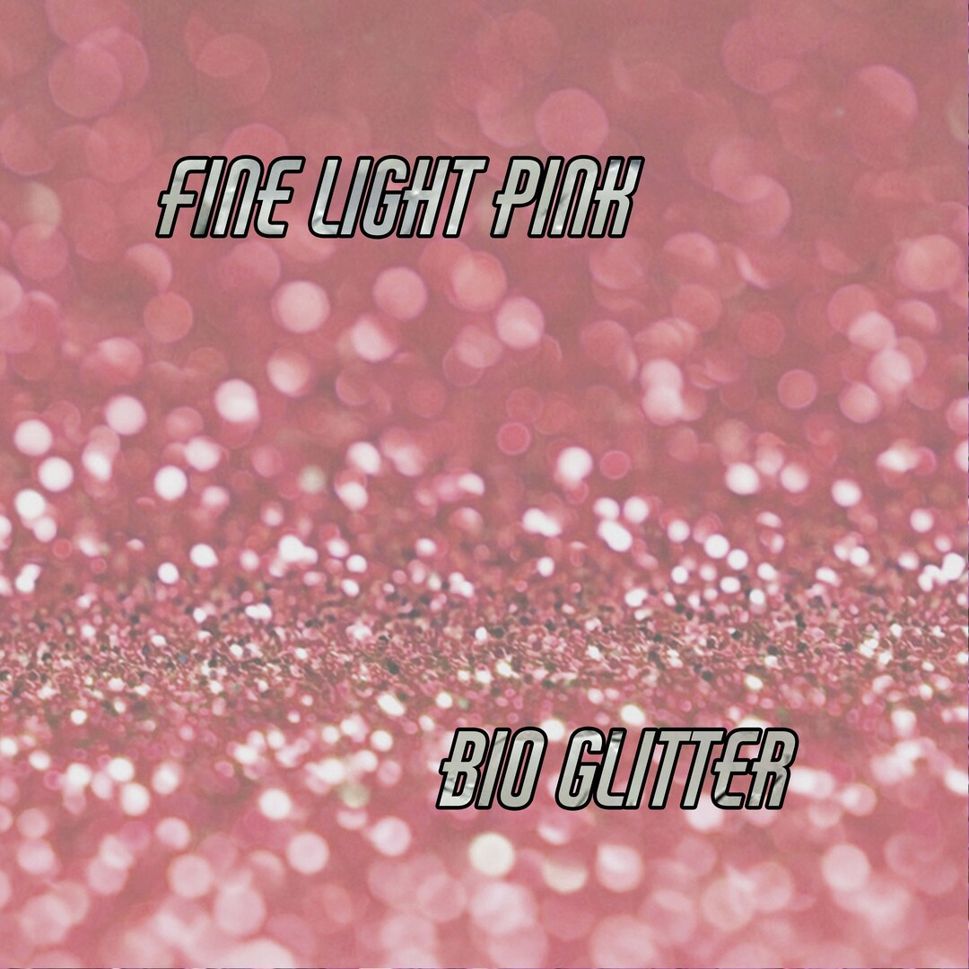 LIGHT PINK Bio Glitter - Fine Grade Biodegradable Glitter- Festival Bio ...
