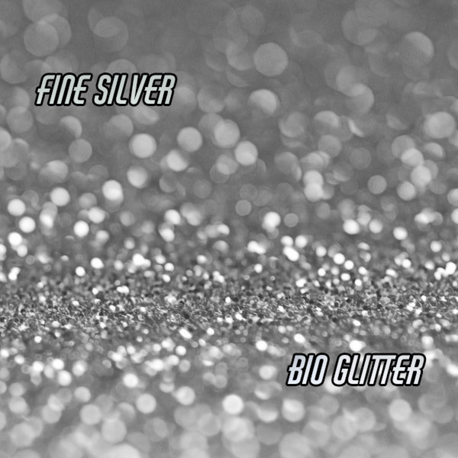 SILVER BIO GLITTER - Fine Grain Biodegradable Glitter - Festival ...
