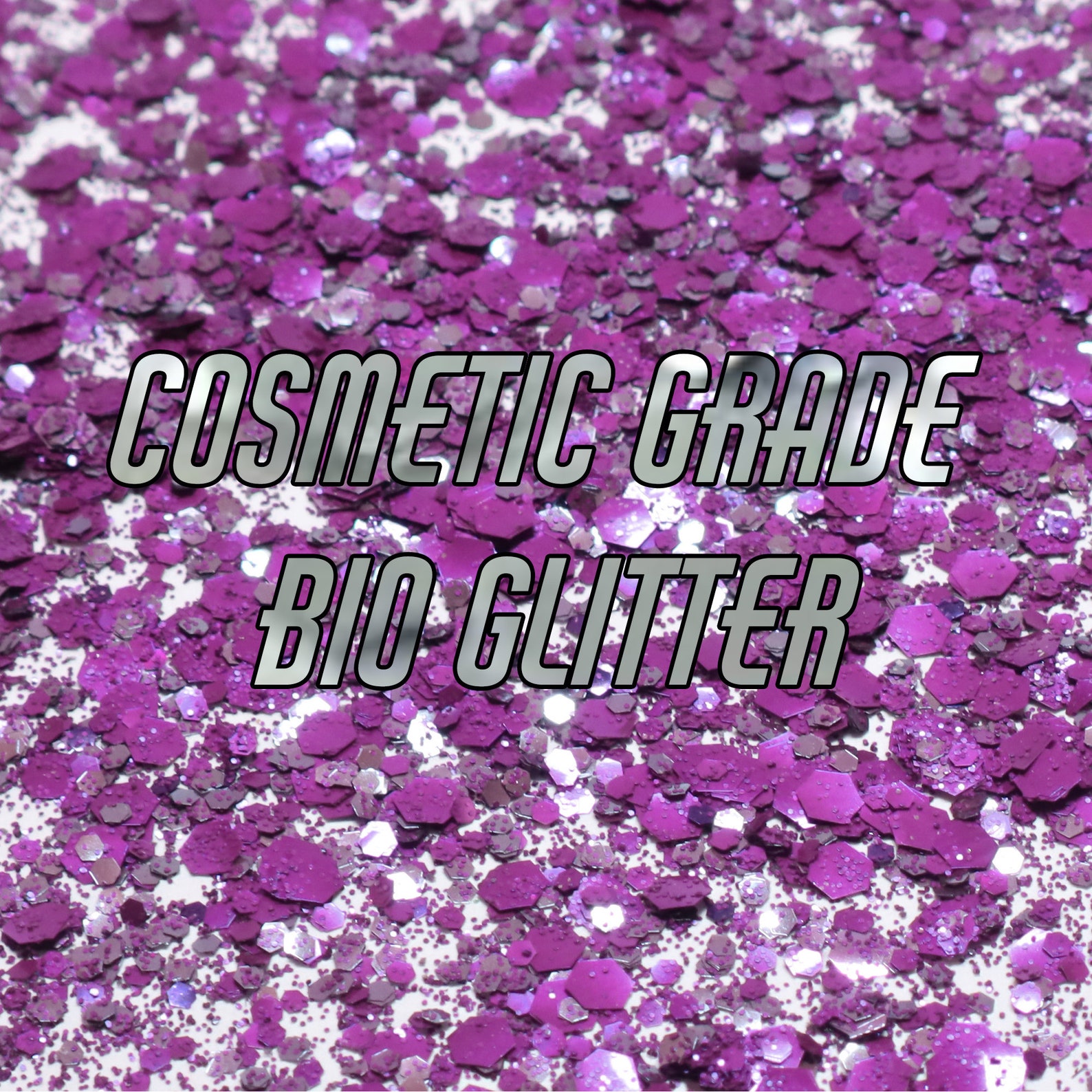 SUPER PURPLE BIO Glitter - Mix of All Sizes and Purples - Biodegradable ...