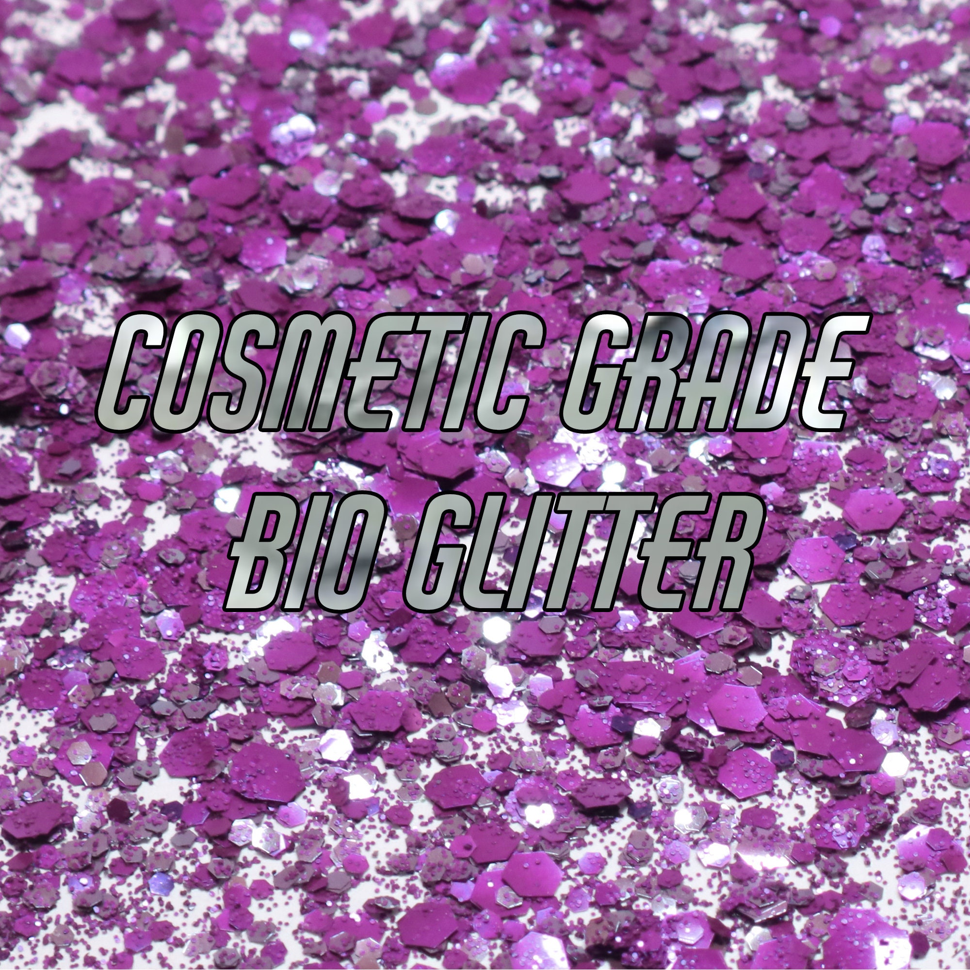 SUPER PURPLE BIO Glitter - Mix of All Sizes and Purples - Biodegradable ...