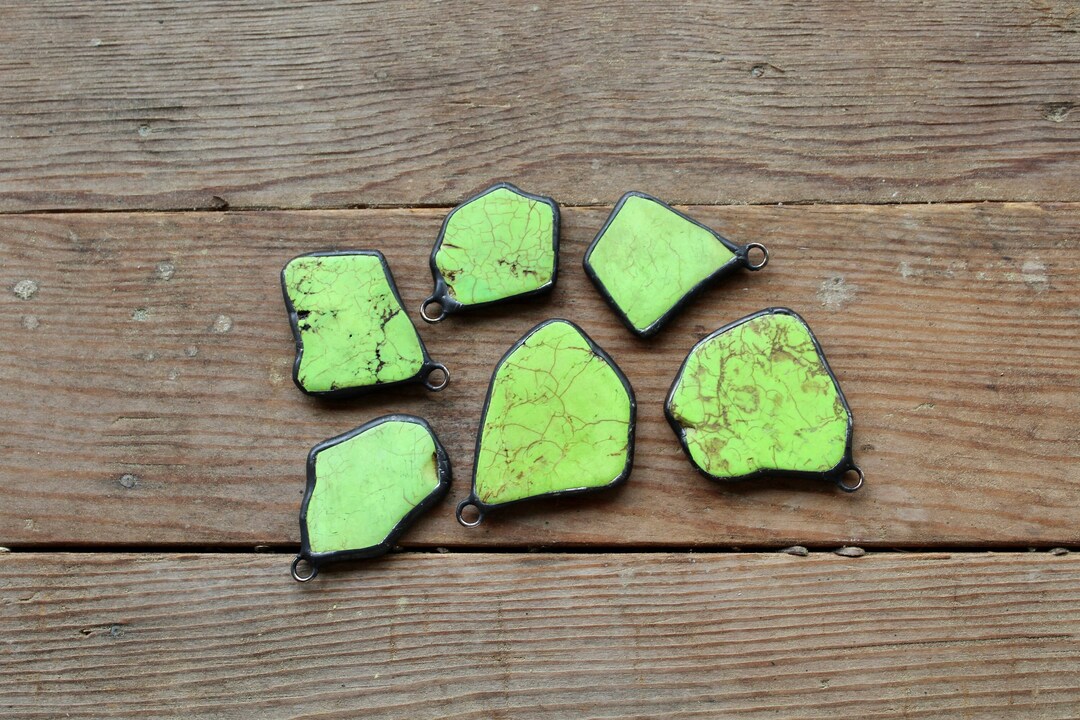 Large Freeform Gaspeite Pendant - Etsy