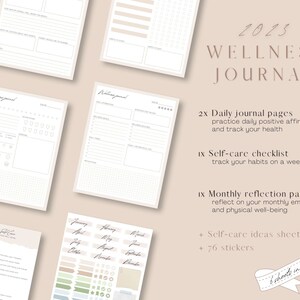 Wellness Journal, Self-care Daily Planner, Mental Health, Self-love ...