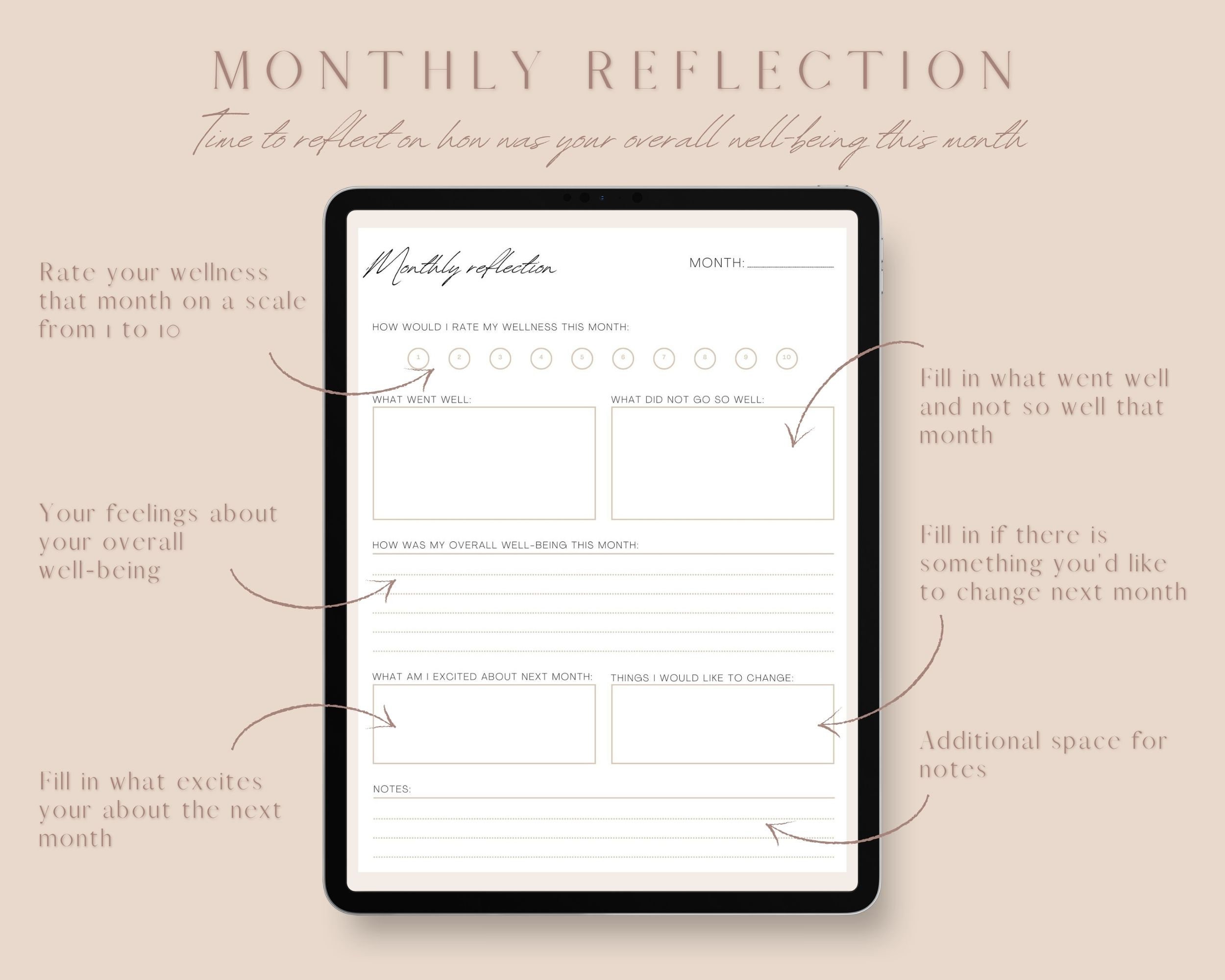 Wellness Journal, Self-care Daily Planner, Mental Health, Self-love ...