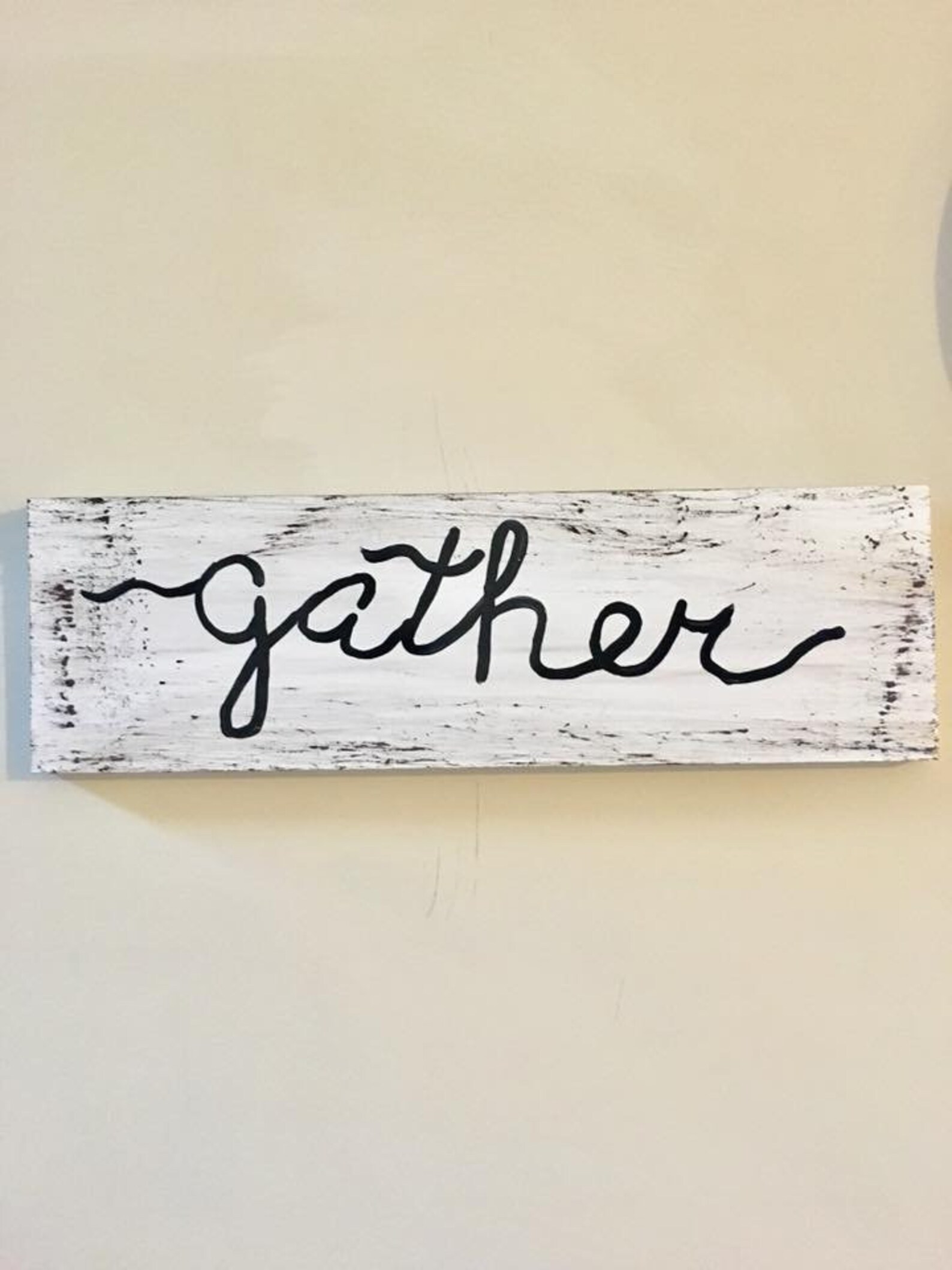 Gather Wood Sign/gather Sign/gather Sign Large/gather Wall | Etsy