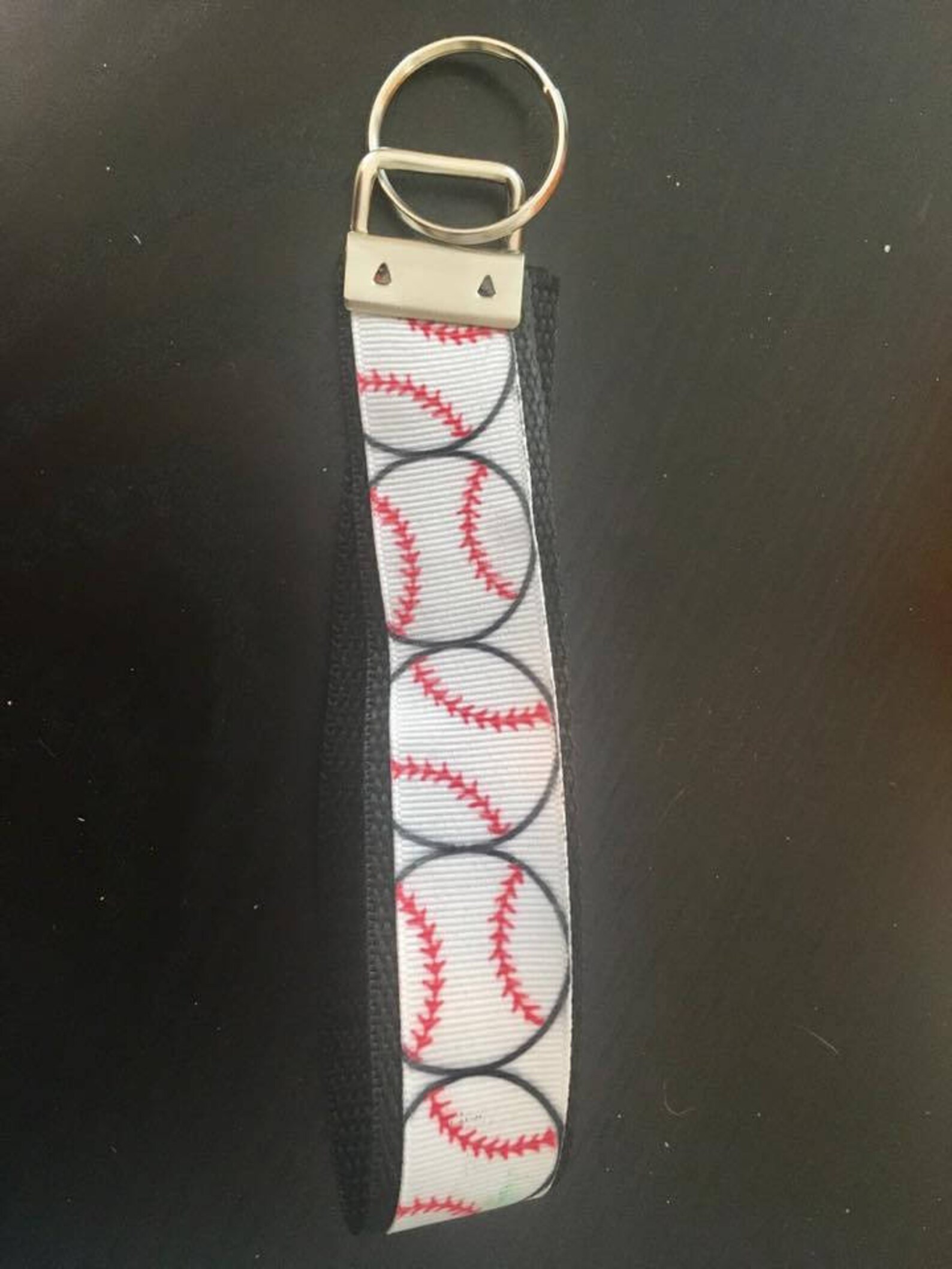 Baseball Themed Key Fob/key Chain - Etsy