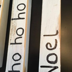 Rae Dunn Inspired Rustic Christmas Ornaments/hand Painted Wood/holiday ...