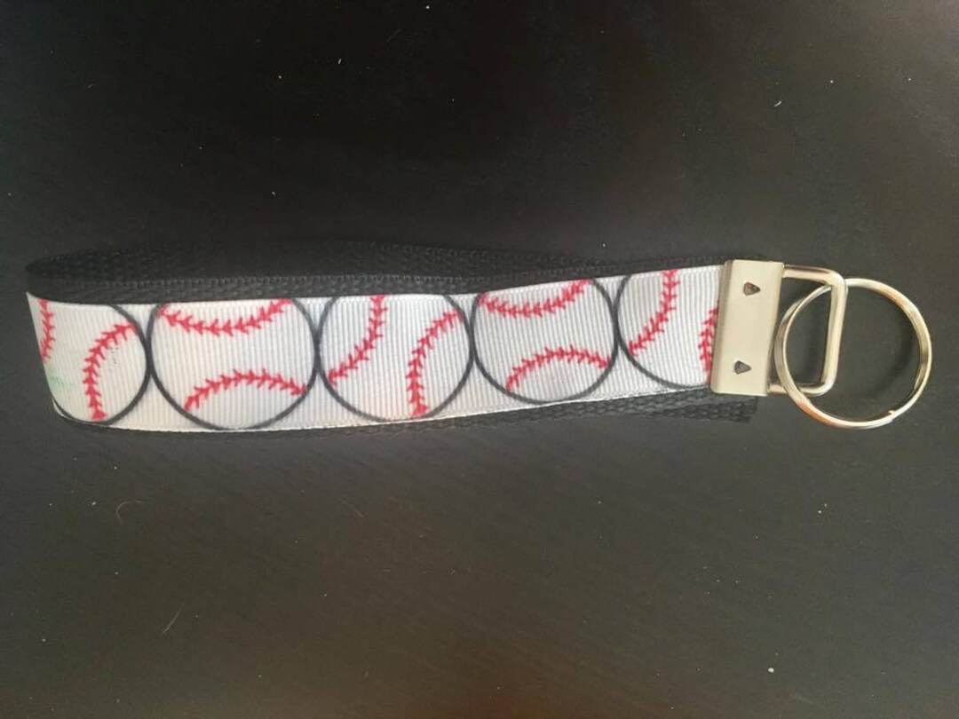 Baseball Themed Key Fob/key Chain Wristlet/baseball/accessories/key Fob ...