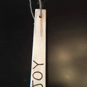 Rae Dunn Inspired Rustic Christmas Ornaments/hand Painted Wood/holiday ...