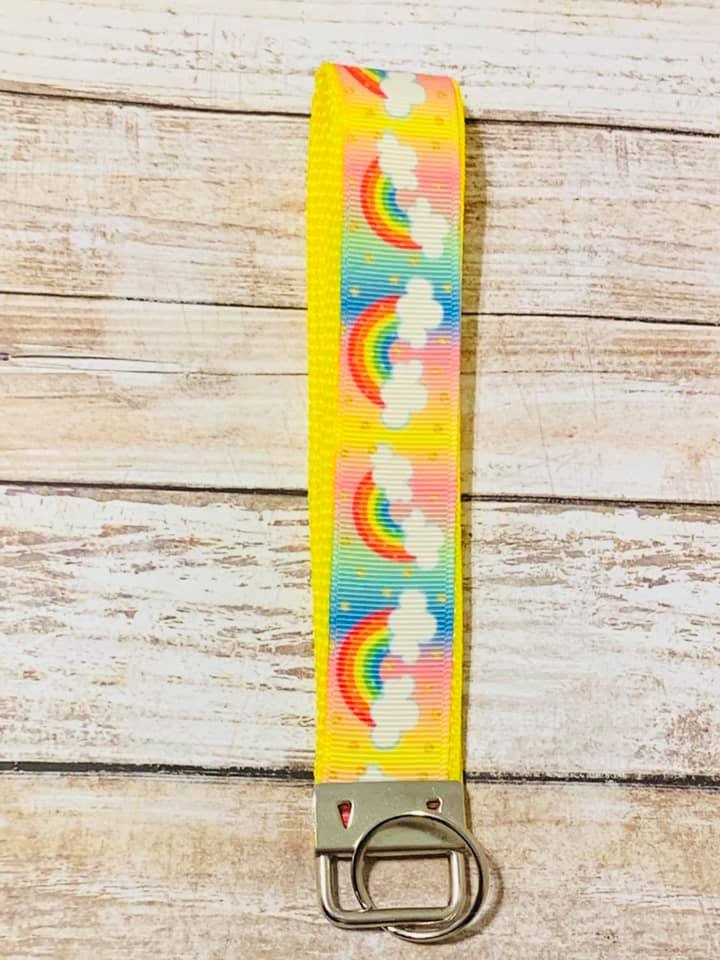 Rainbow key fob/key fob/key fob key chain/unicorn key | Etsy