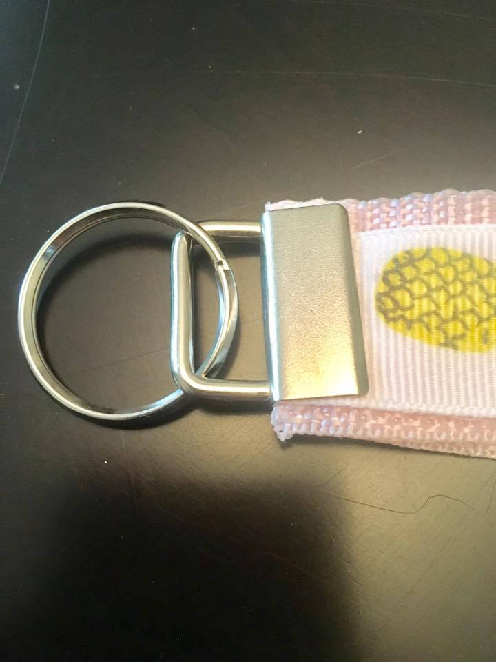 Pineapple key fob pink/key | Etsy