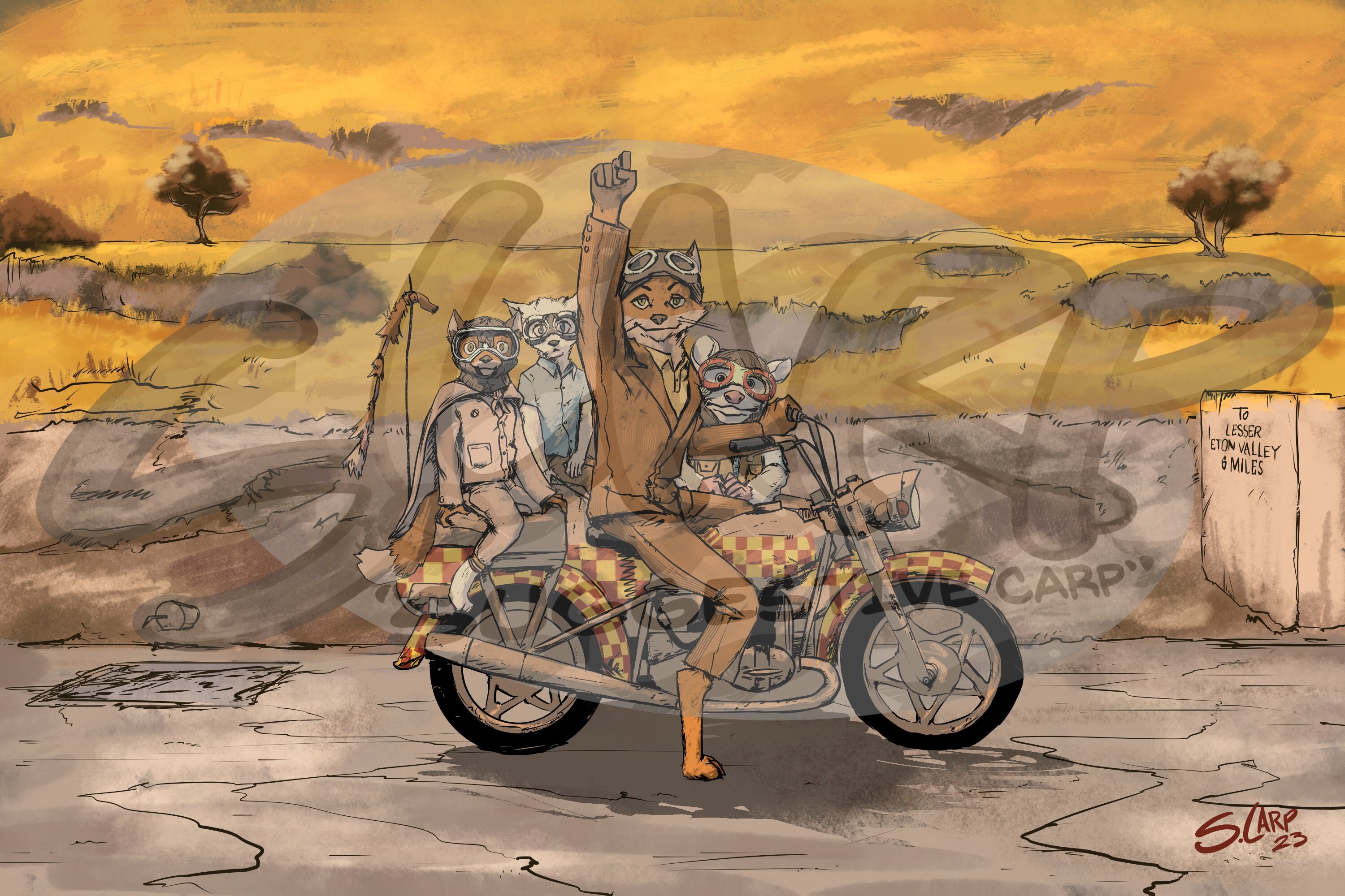 Fantastic Mr Fox - Wolf Scene Fan Art - Etsy