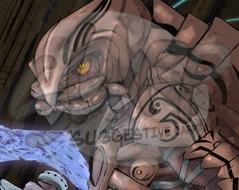 8 Bit Arbiter Halo, Pixel Art, Retro, Prints, Illustration, Art Digital ...