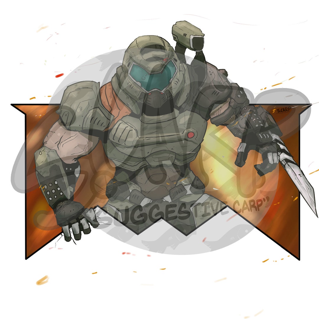 Doom Slayer Fan Art - Etsy