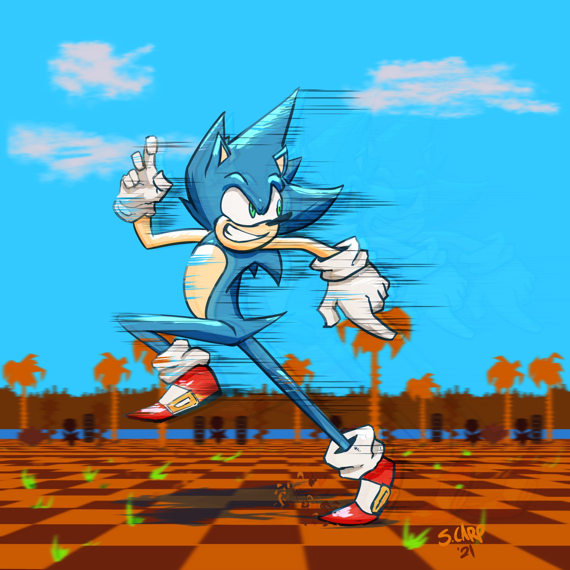 Sonic Fan Art - Etsy