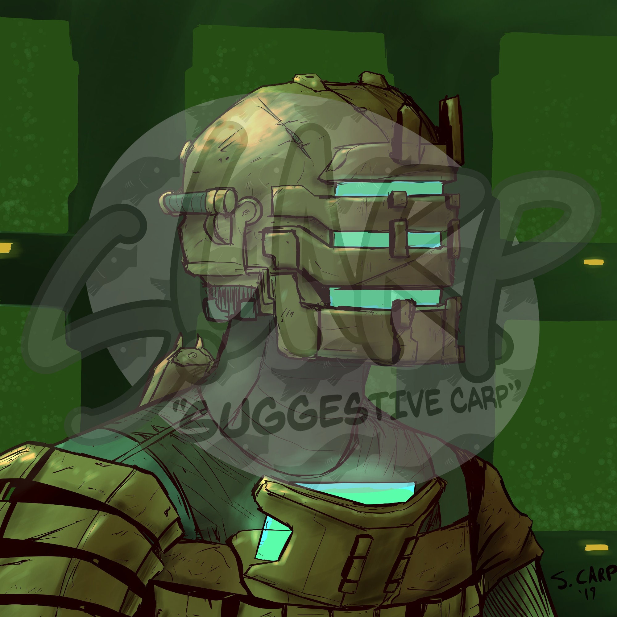 Dead Space Isaac Clarke Fan Art - Etsy