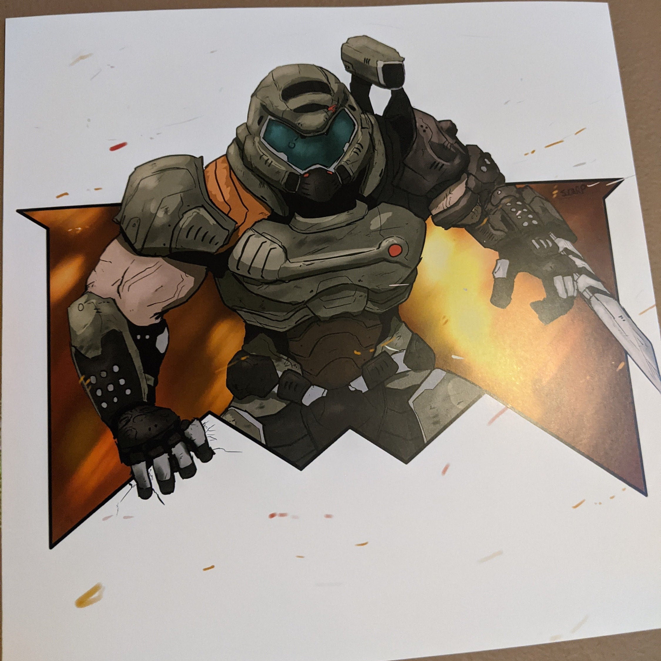 Doom Slayer Fan Art - Etsy