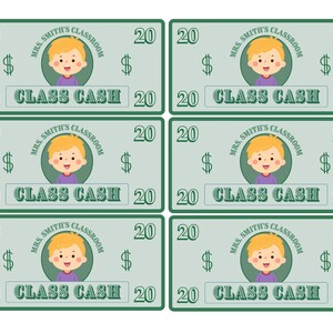 Class Cash for Students Classroom Currency With Kid Themed Bills ...