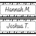 Editable Black and White Student Name Tags Template in 5 Styles ...