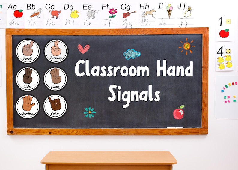 Editable Student Hand Signals for Classroom Management Procedures ...
