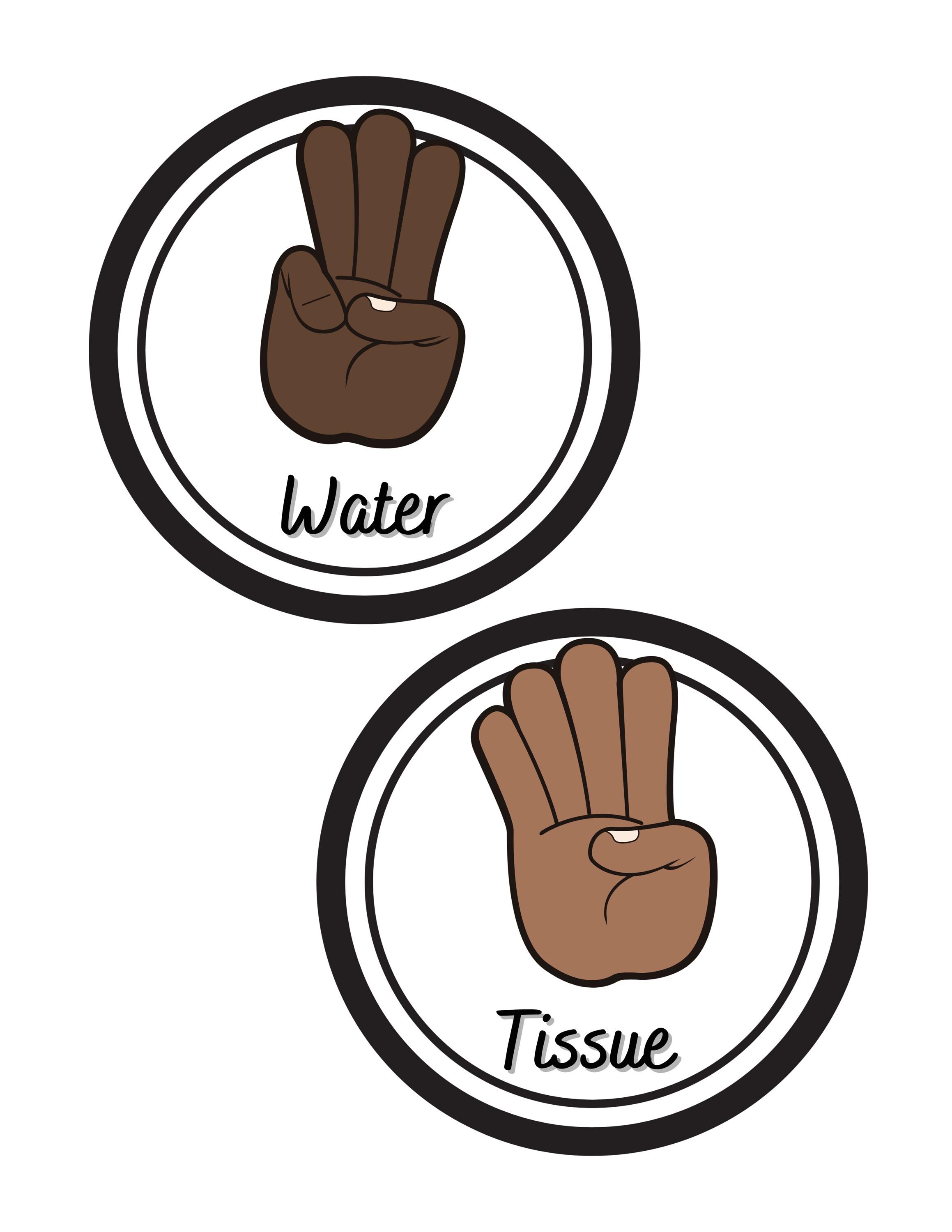 Editable Student Hand Signals for Classroom Management Procedures ...