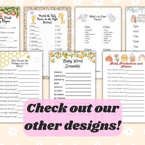 Baby Giraffe Themed Shower Games Bundle Giraffes Pattern Games for Baby ...